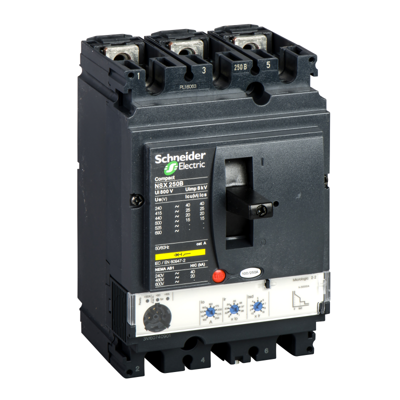prekidač Compact NSX100B - Micrologic 2.2 - 100 A - 3P 3d | Razoelektro