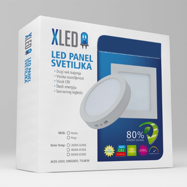 LED Panel Nadgradni okrugli 12W 4000K | Razoelektro