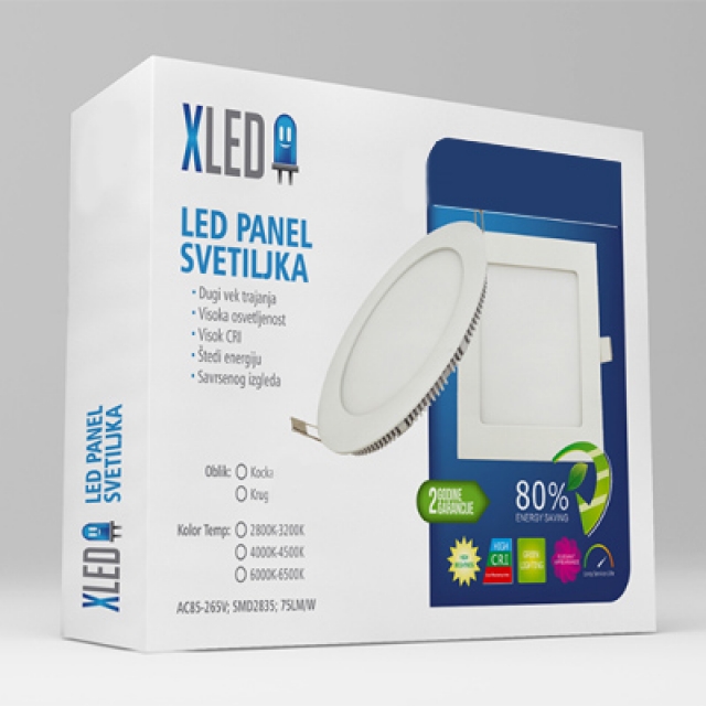 LED Panel Ugradni kockasti 12W 4000K | Razoelektro