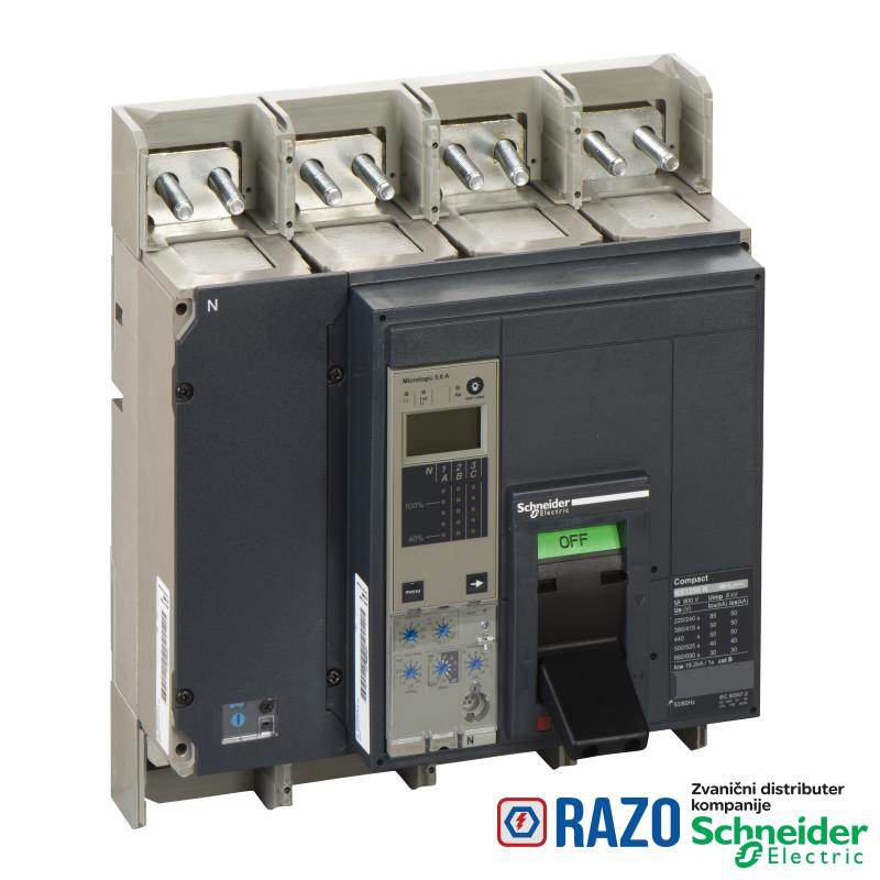 prekidač Compact NS1250N - Micrologic 5.0 A - 1250 A - 4P 4t | Razoelektro