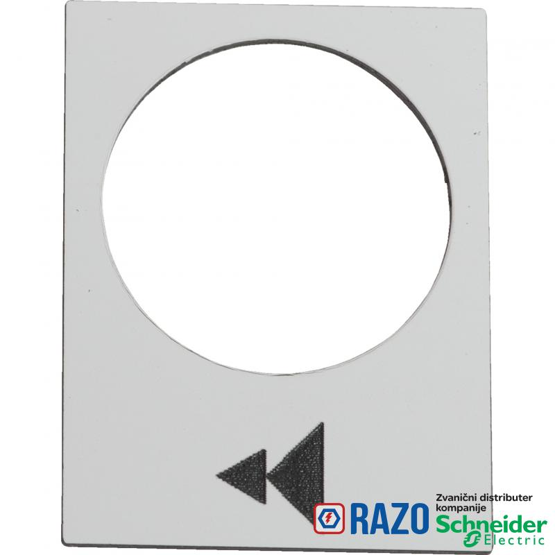 oznaka - 30 x 40 mm - bela - dizanje ili nadesno, sporo-brzo | Razoelektro