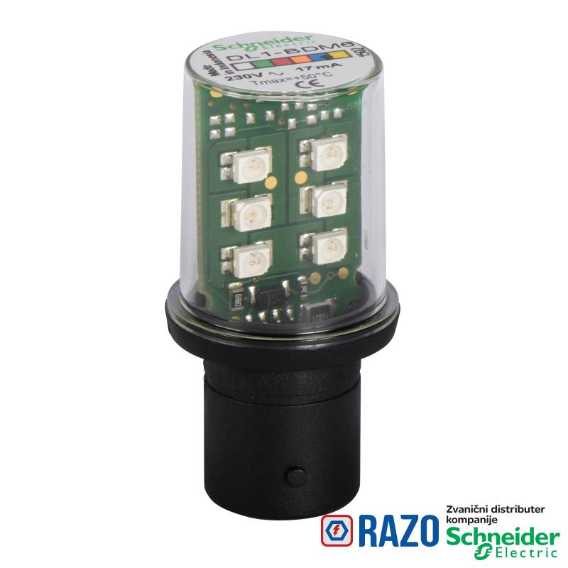 BA 15D dioda 230 V plava | Razoelektro