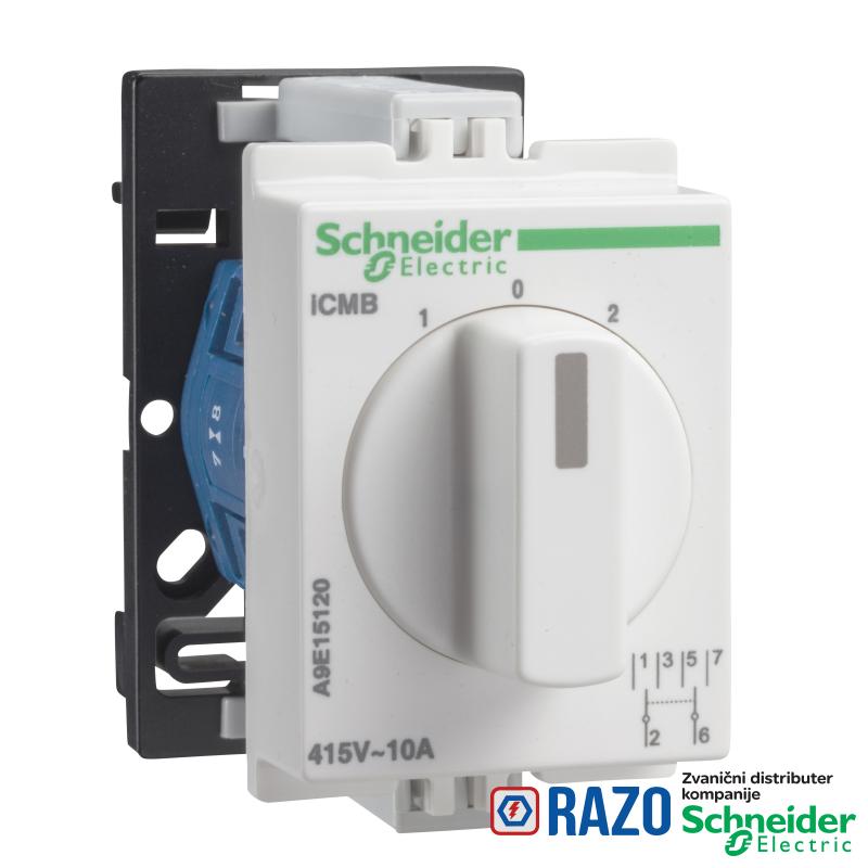 Grebenasti prekidač 10A II-polni 1-0-2 montaza na DIN sinu | Razoelektro
