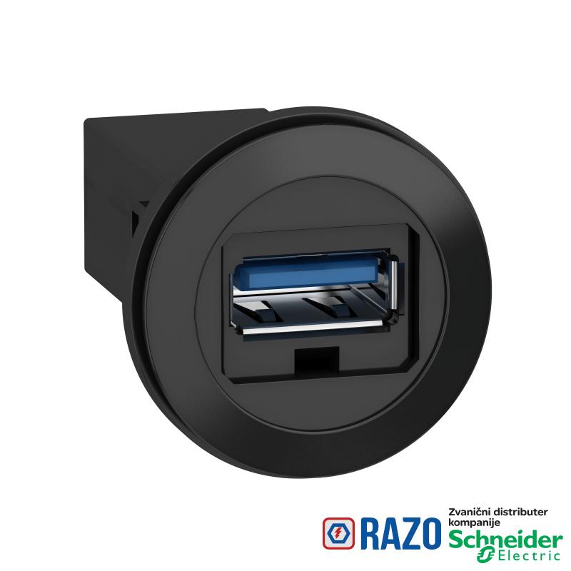 USB 3.0 port za ugradnju na panel - Ø22 mm - za USB tip A | Razoelektro